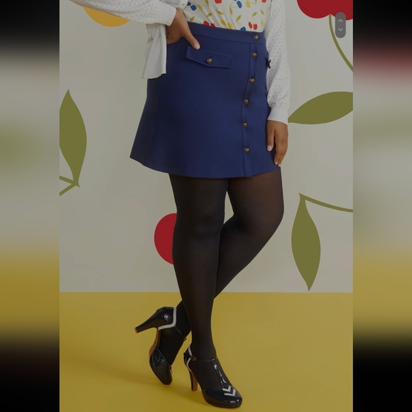 Modcloth | Skirts | Modcloth It Had To Be You Mini Skirt In Navy | Poshmark
